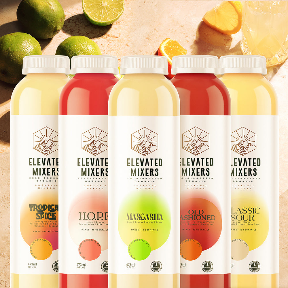 Elevated Mixers - Organic, cold pressed juice cocktail mixers